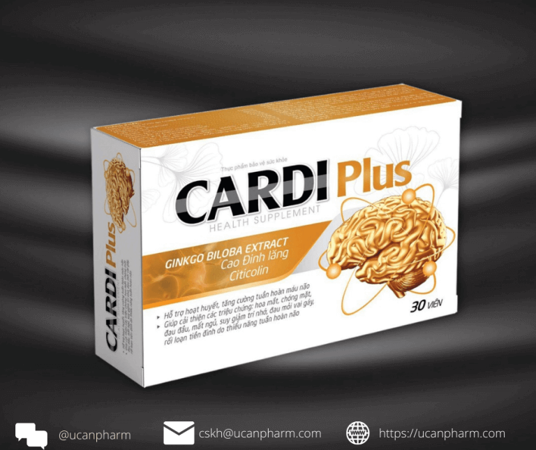 Cardi Plus – Hoạt huyết dưỡng não – Dược Phẩm Ucan Pharma