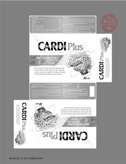 Cardi Plus – Hoạt huyết dưỡng não – Dược Phẩm Ucan Pharma